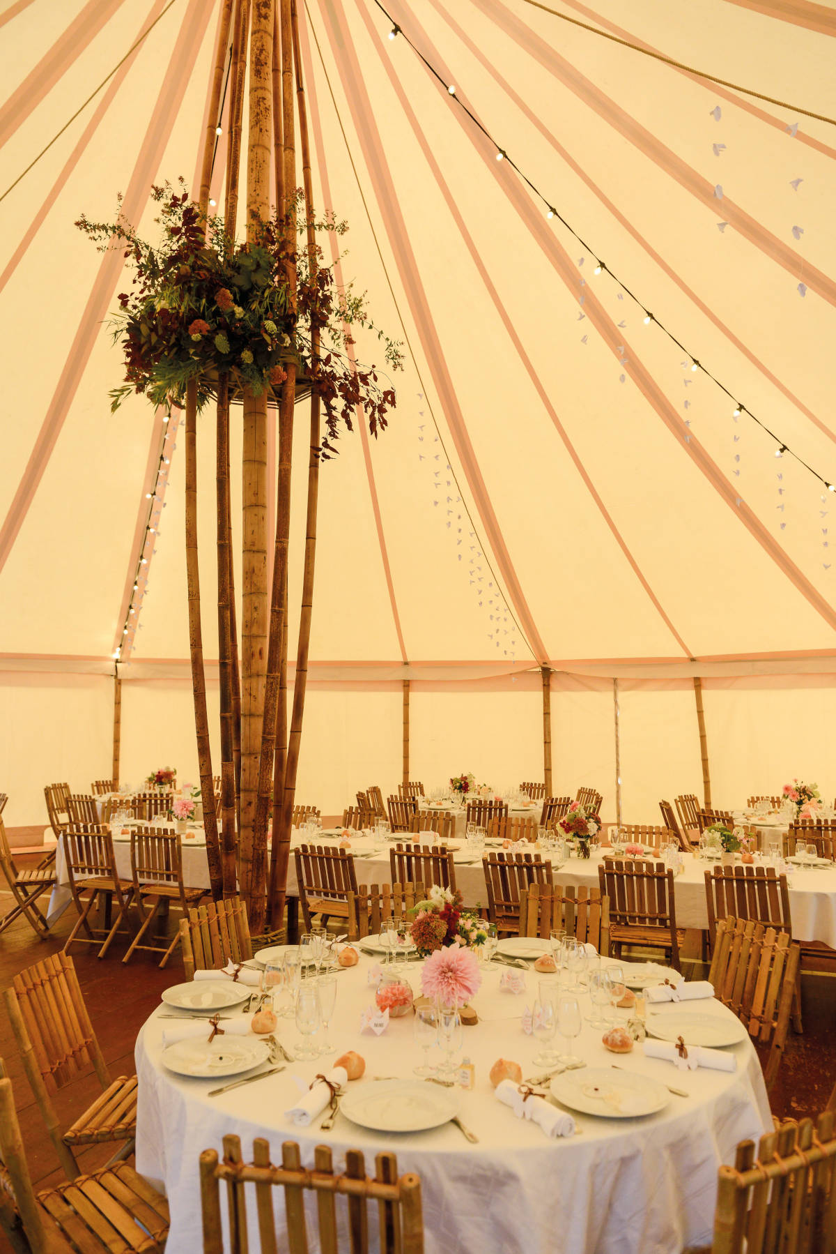 Les chapiteaux bambous ronds - BAMBOUSCOOPIC